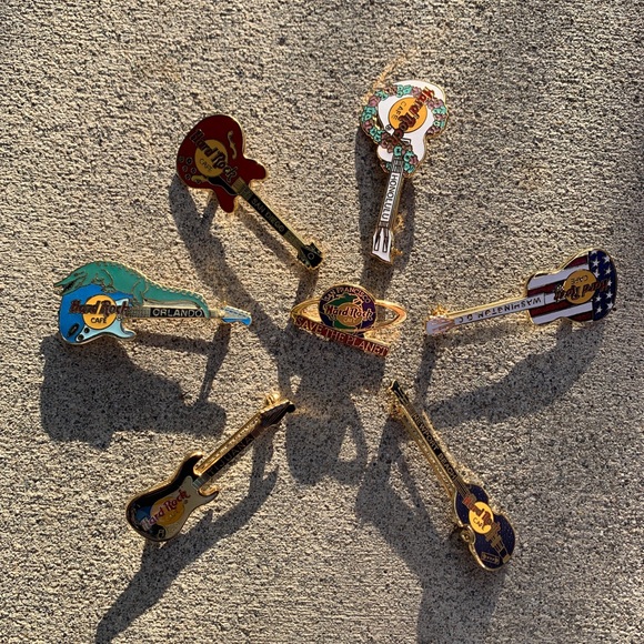 Hard Rock Cafe | Other | Hard Rock Cafe Guitar Pins Collection | Poshmark